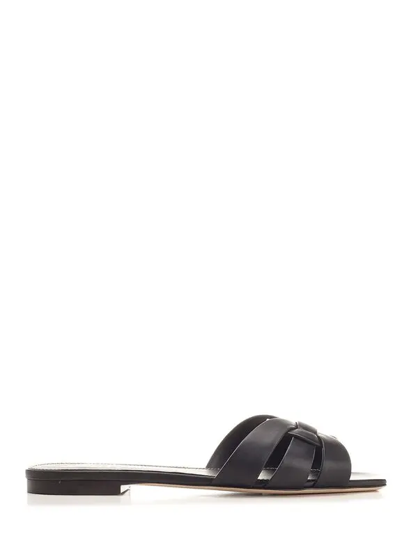 Saint Laurent Nu Pieds Tribute Sandals - Black