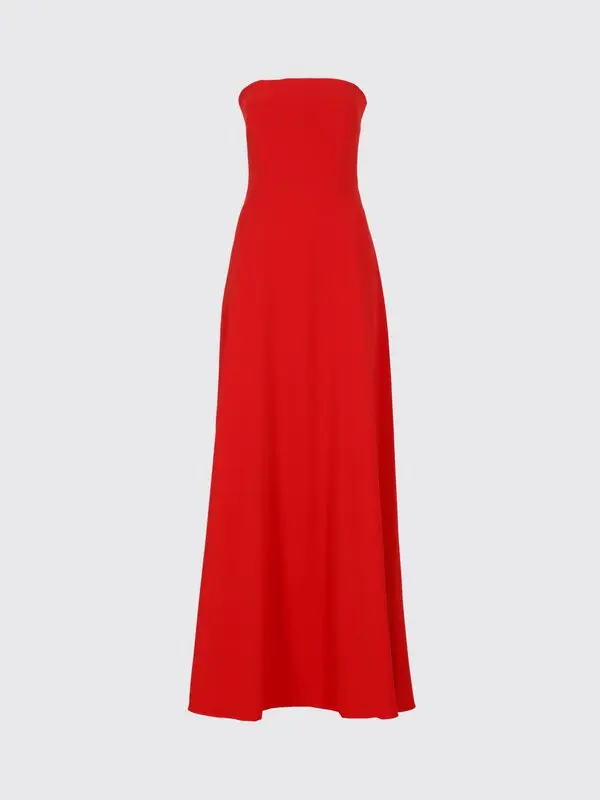 Solace London Strapless Floor-length Dress - Red