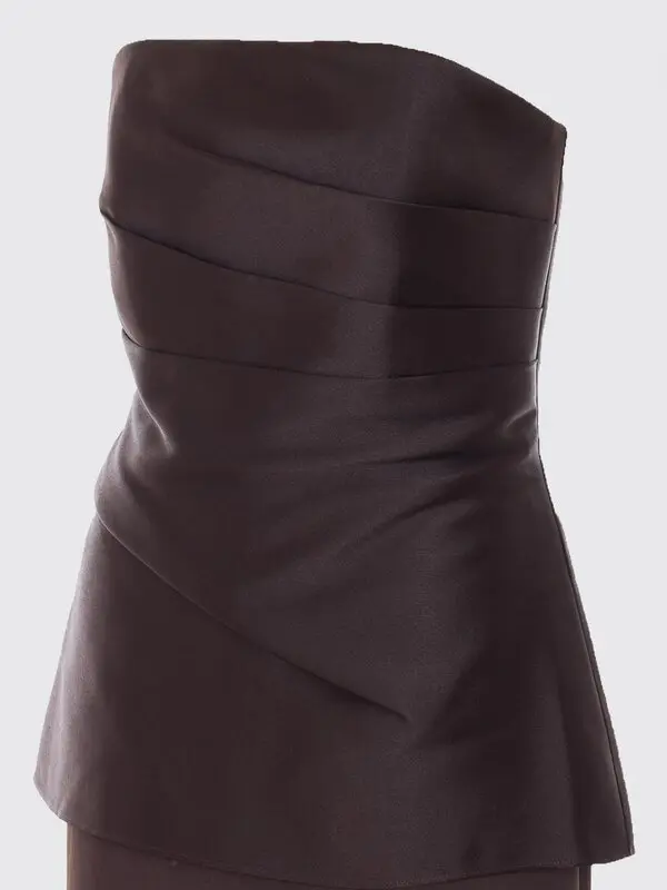 Solace London Strapless Gown - Brown