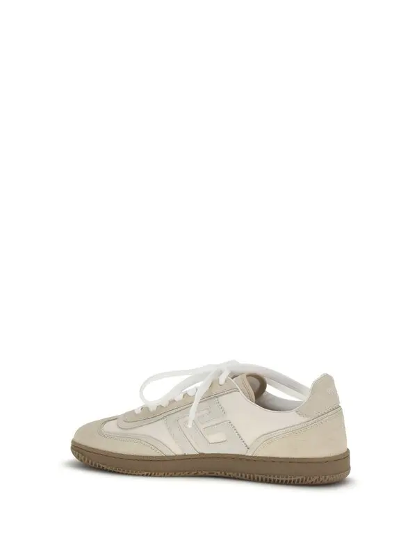 Balmain Swan Sneakers In Deerskin Leather - Multicolor