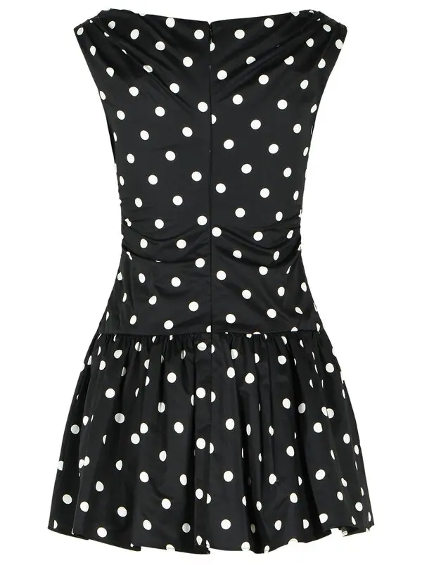 SELF-PORTRAIT Polka Dot Cotton Dress