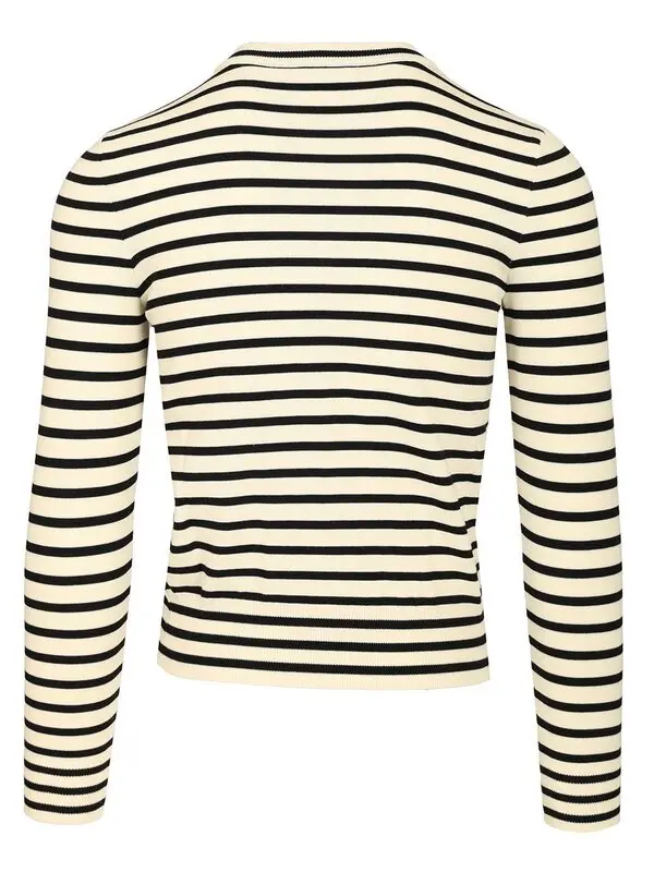 Celine Triomphe Marinière Crew Neck Wool Sweater