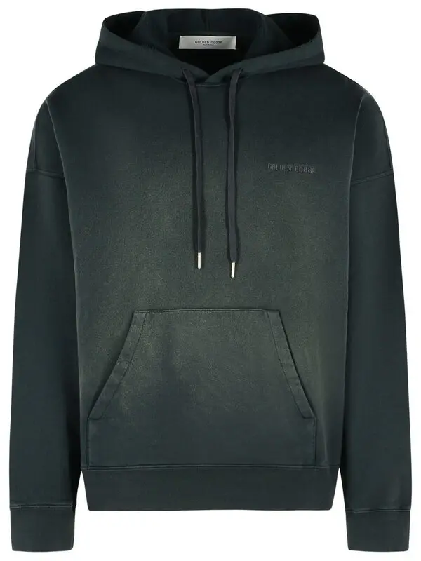 GOLDEN GOOSE Cotton Sweatshirt With Tonal Logo Embroidery