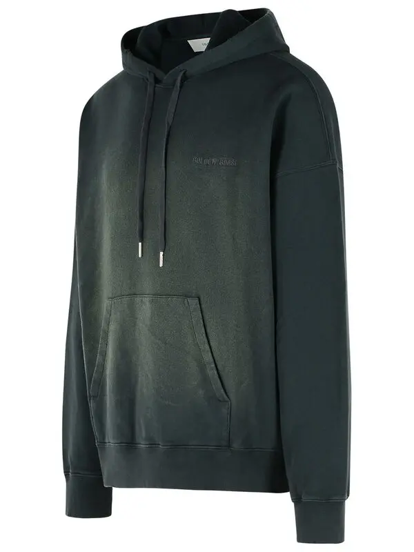 GOLDEN GOOSE Cotton Sweatshirt With Tonal Logo Embroidery