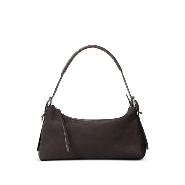 LEMAIRE Suede Shoulder Bag - Brown