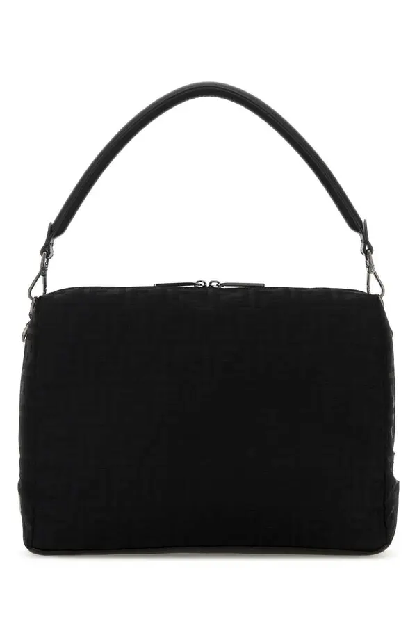 Fendi Large Lui Nylon Handbag - Black