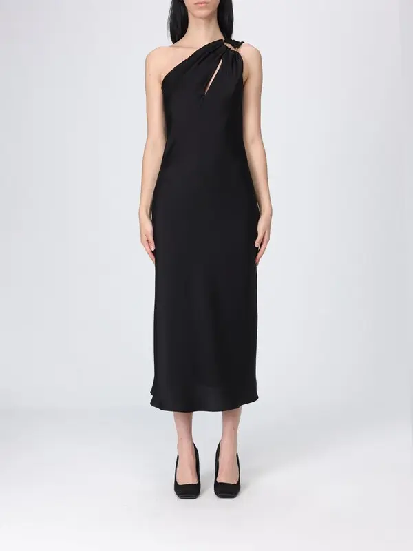 Max Mara One-shoulder Asymmetrical Dress - Black
