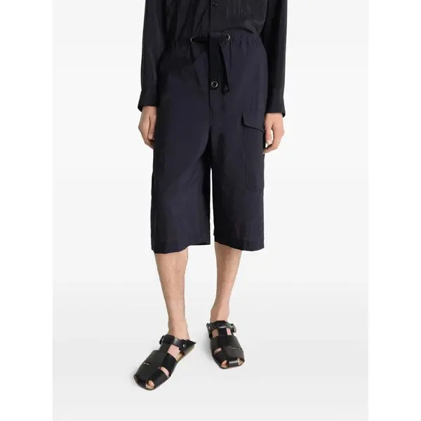 LEMAIRE Drawstring Cargo Shorts - Black