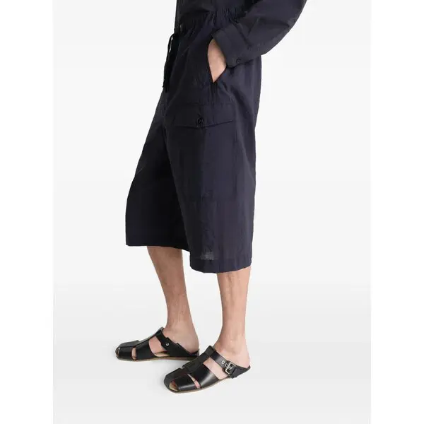 LEMAIRE Drawstring Cargo Shorts - Black