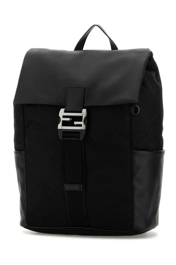 Fendi Nylon Flux Backpack - Black