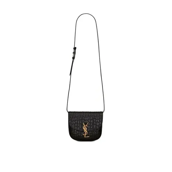 Saint Laurent Kaia Croc Effect Shoulder Bag