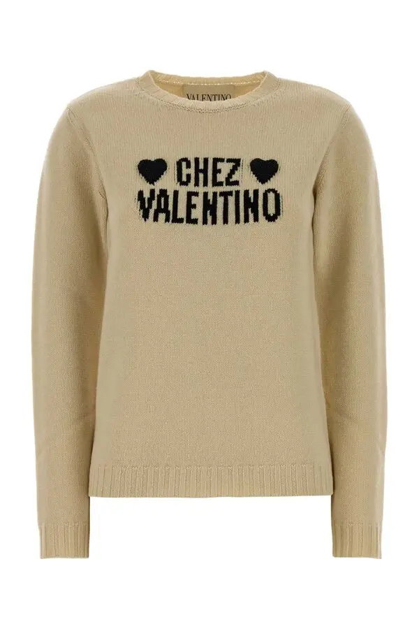 Valentino Garavani Beige Wool Sweater