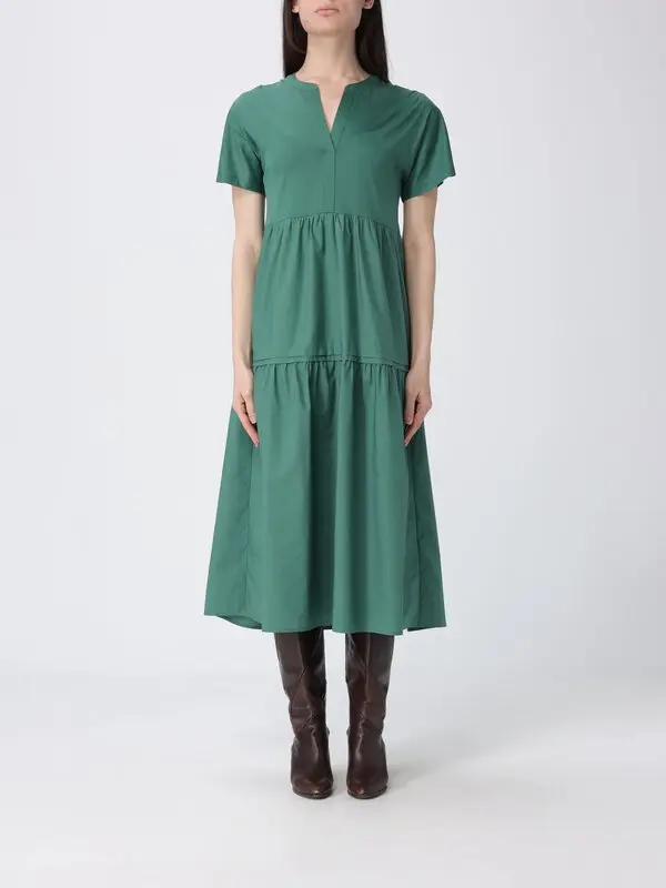 Max Mara Tiered Midi Dress - Green