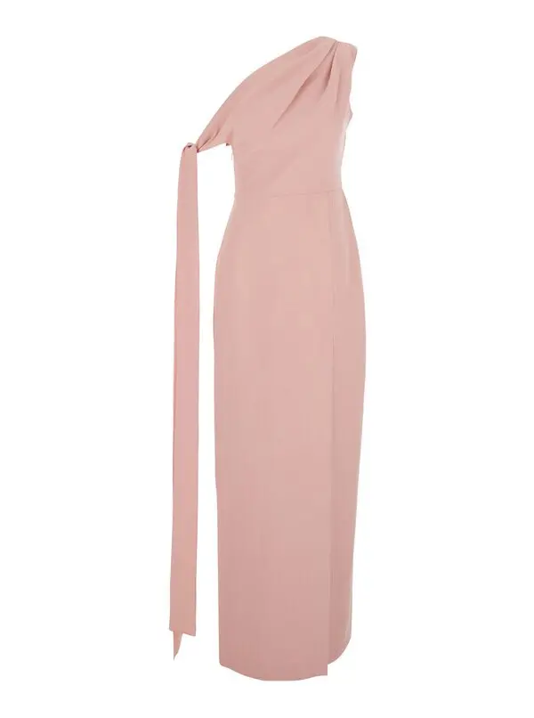 Solace London Irina One-shoulder Long Dress - Pink