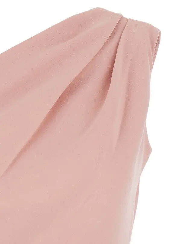 Solace London Irina One-shoulder Long Dress - Pink