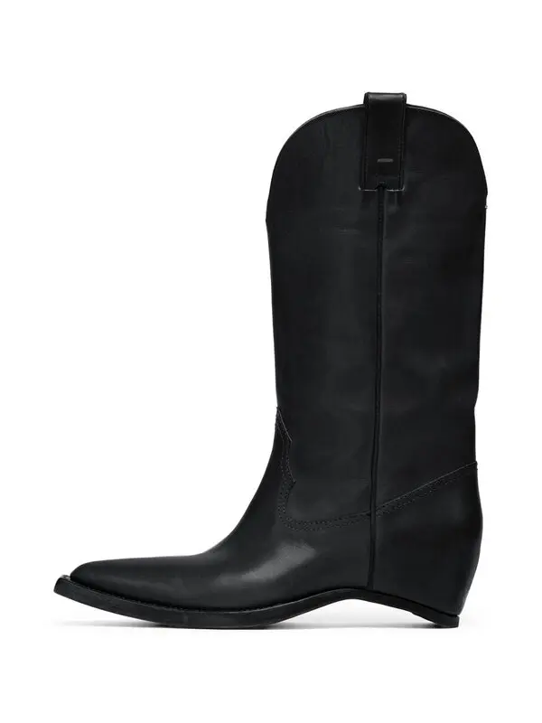 MAISON MARGIELA Leather Western Boots - Multicolor