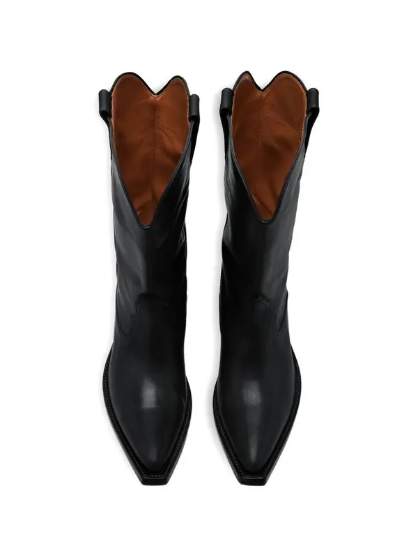 MAISON MARGIELA Leather Western Boots - Multicolor