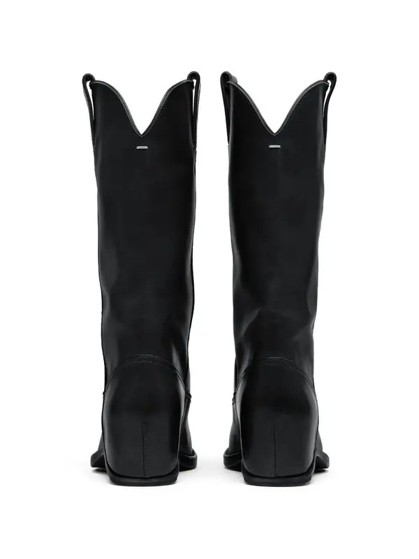 MAISON MARGIELA Leather Western Boots - Multicolor