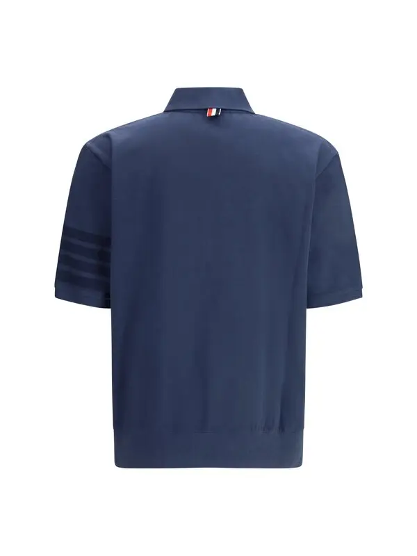 Thom Browne Cotton Polo - Blue