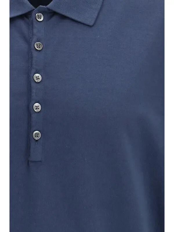 Thom Browne Cotton Polo - Blue