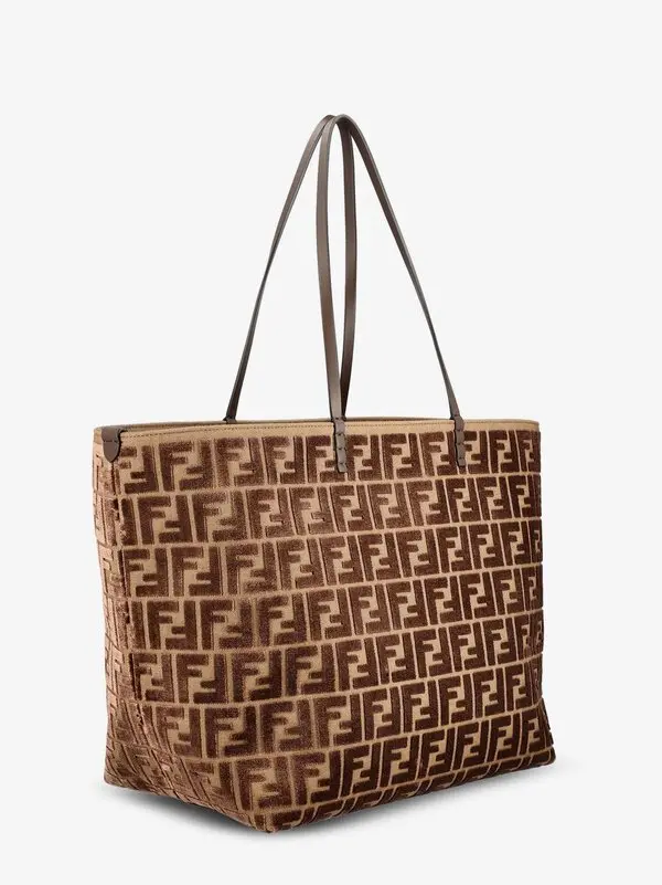 Fendi Large Ff Jacquard Fabric Shopping Bag - Multicolor