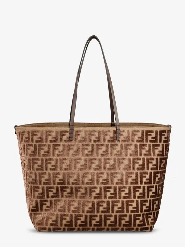 Fendi Large Ff Jacquard Fabric Shopping Bag - Multicolor