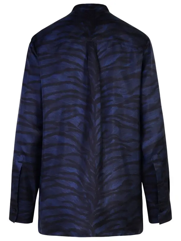 Stella McCartney Tiger Print Silk Shirt