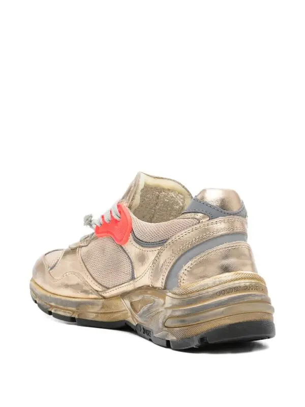GOLDEN GOOSE Running Dad Sneakers With Laminated Upper And Star Detail