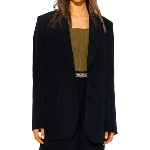 Stella McCartney Single-breasted Blazer Jacket - Black