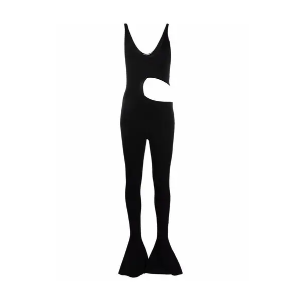 Stella McCartney Asymmetric Cut-out Jumpsuit - Black