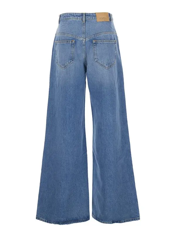 Isabel Marant Étoile Lemony' Wide Leg Jeans - Multicolor