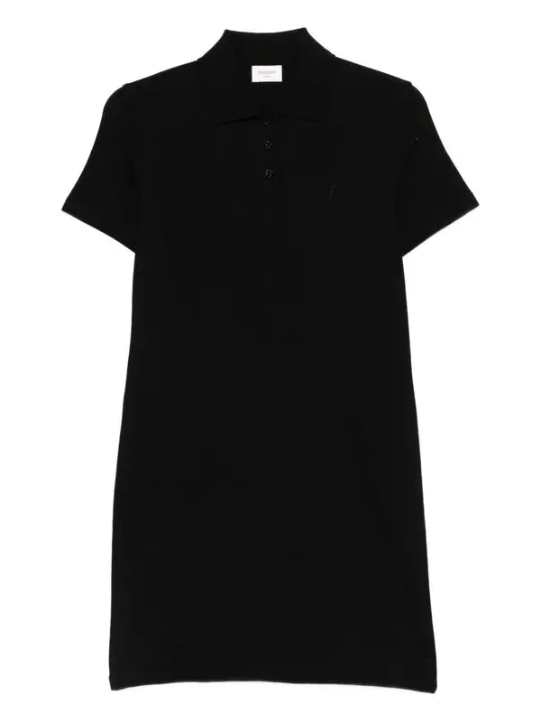 Saint Laurent Cotton Polo Dress - Multicolor