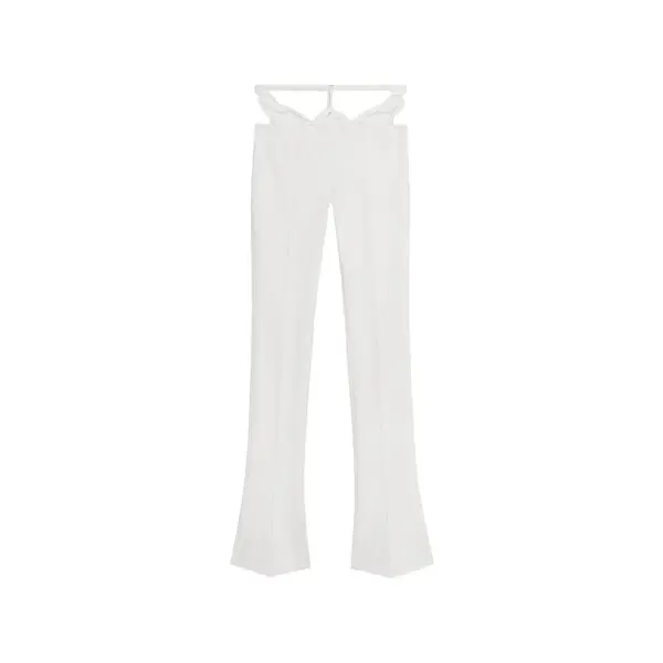 Blumarine Straight Trousers - White