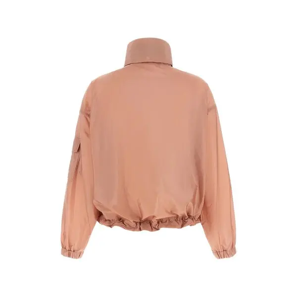 Moncler Water-repellent Bomber Jacket With Removable Hood - Pink