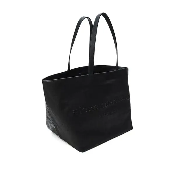Alexander Wang Embossed Logo Leather Tote Bag