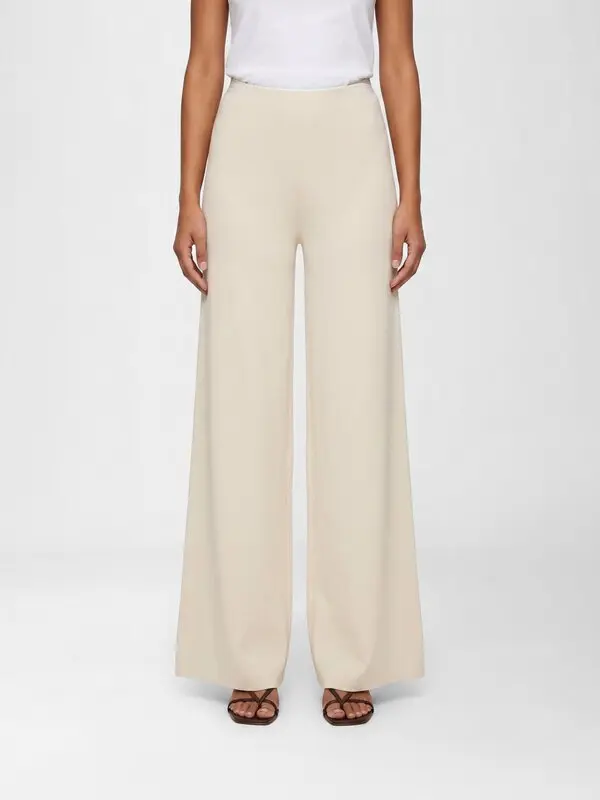 Max Mara Wide Leg Trousers - Cream