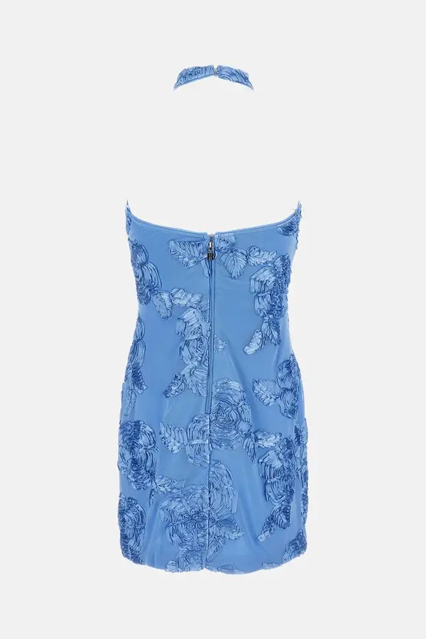ROTATE BY BIRGER CHRISTENSEN High Neck Sheath Dress With Floral Motif