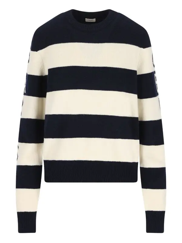 Celine Striped Wool Sweater - Multicolor