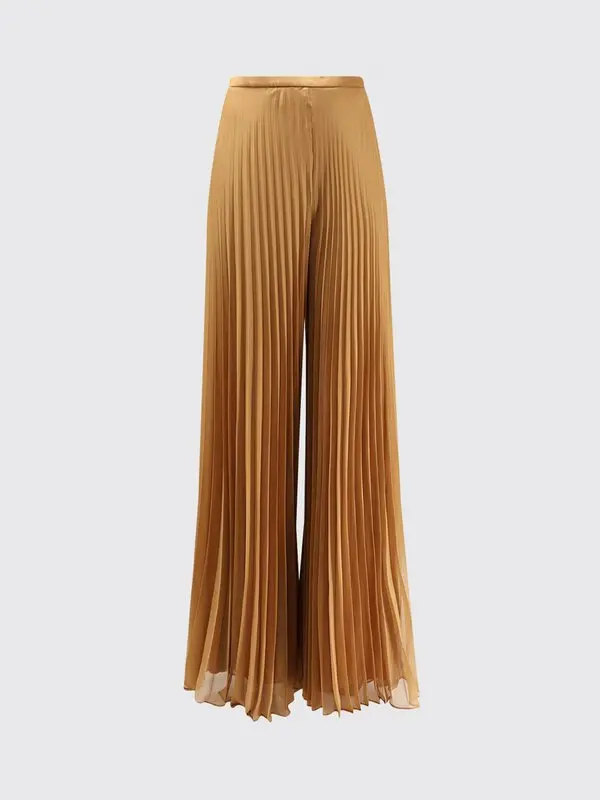 Max Mara Pleated Wide-leg Trousers - Brown