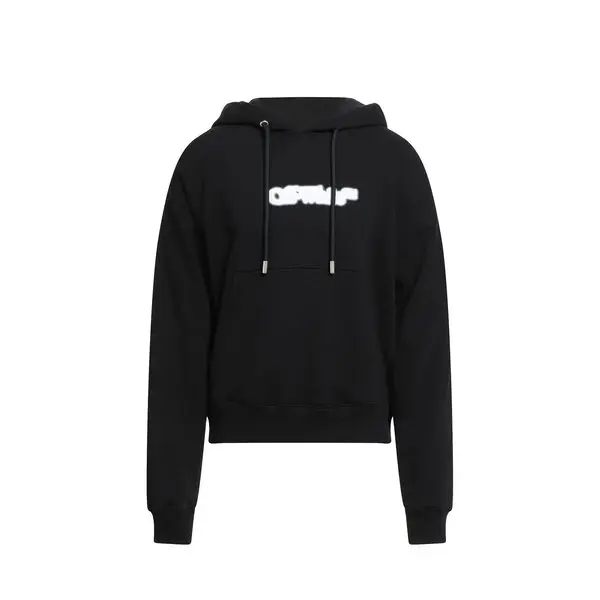 Off-White Hooded Logo Sweatshirt - Black