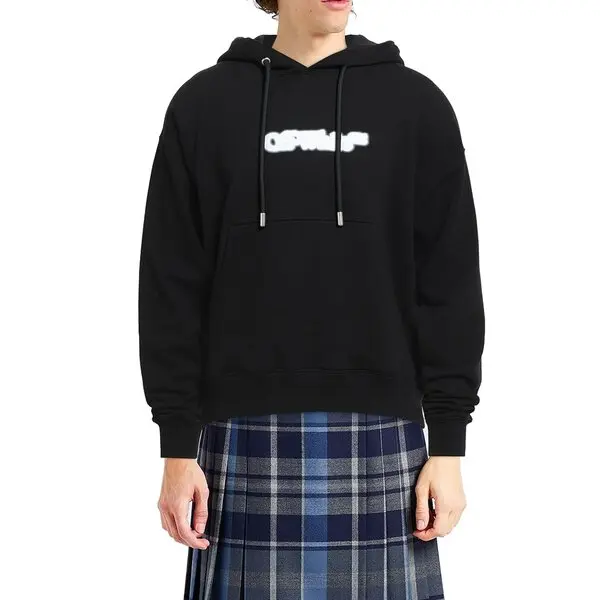 Off-White Hooded Logo Sweatshirt - Black