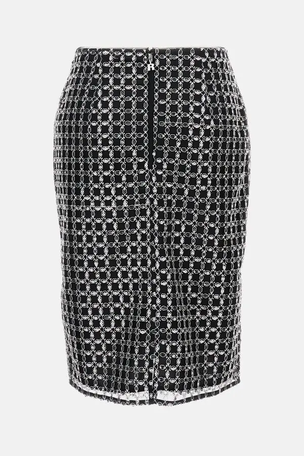 ROTATE BY BIRGER CHRISTENSEN Sequined Mini Skirt