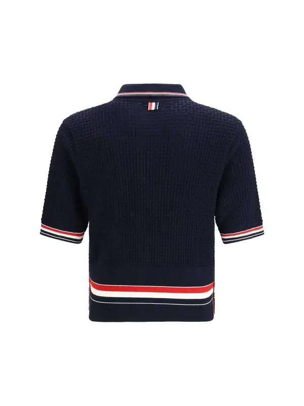 Thom Browne Woven Cotton Polo