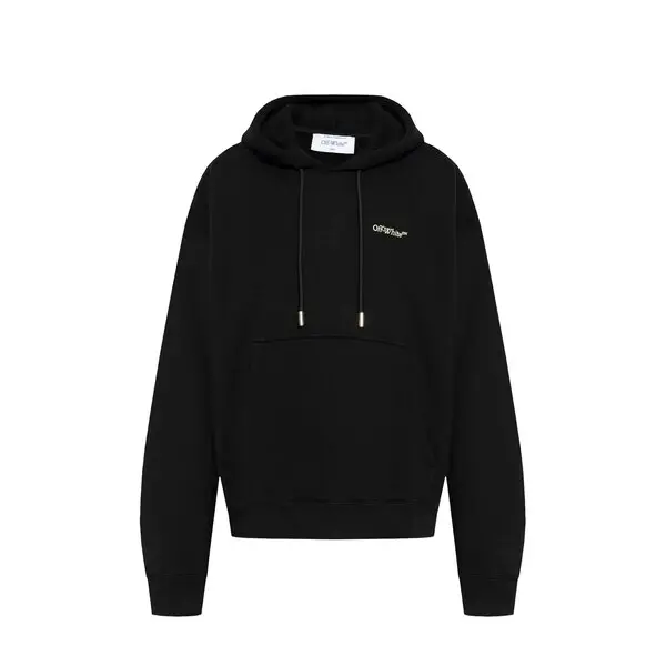 Off-White Logo Hooded Sweatshirt - Black