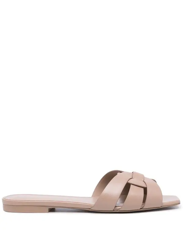 Saint Laurent Tribute Nu Pieds Leather Sandals - Multicolor