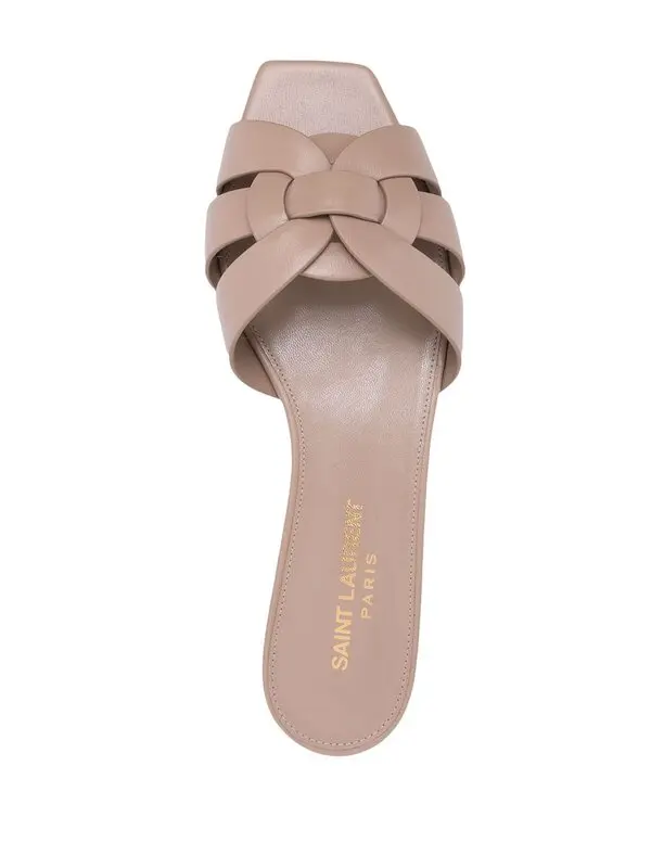 Saint Laurent Tribute Nu Pieds Leather Sandals - Multicolor
