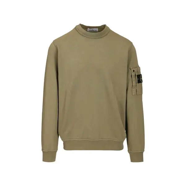 Stone Island Crew Neck Sweatshirt With Logo Detail