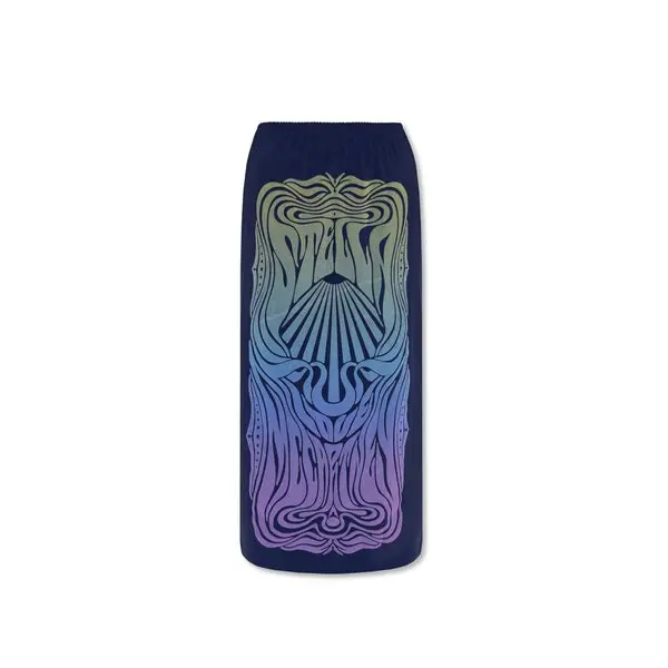 Stella McCartney Printed Velvet Skirt - Blue