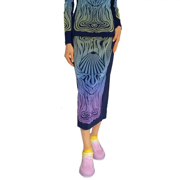 Stella McCartney Printed Velvet Skirt