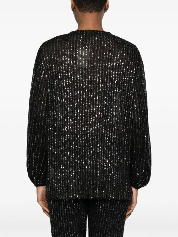 Missoni Sequin Embellished Long Sleeve Blouse - Multicolor